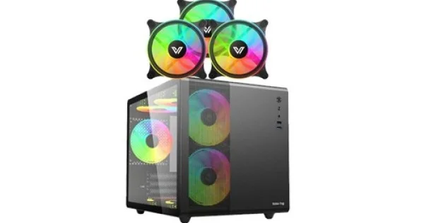 VALUE-TOP V300 GAMING BLACK CASING BLACK 3PCS FAN price in bd