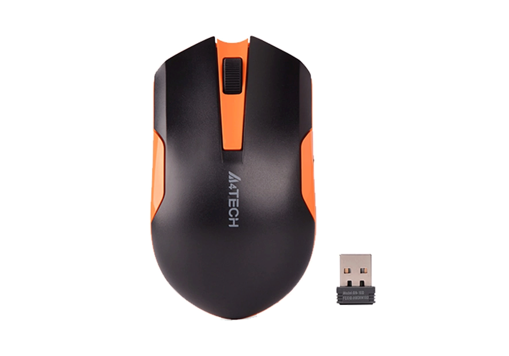 A4TECH G3-200/200N Black & Orange Wireless Mouse