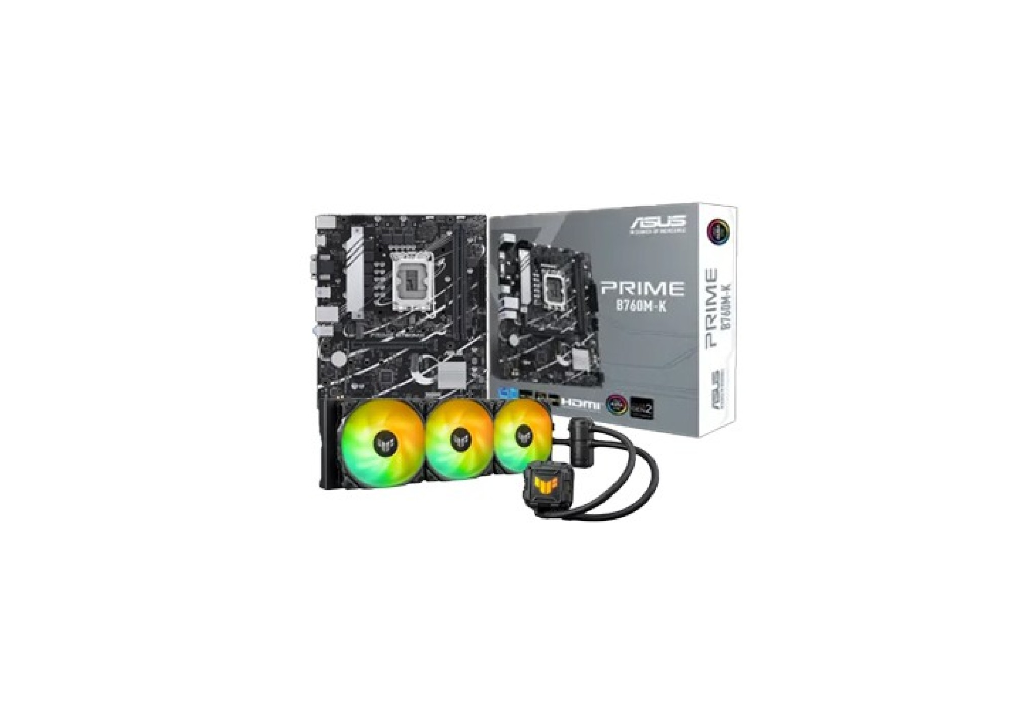 Asus PRIME B760M-K mATX Motherboard And Asus TUF GAMING LC II 360 ARGB ...