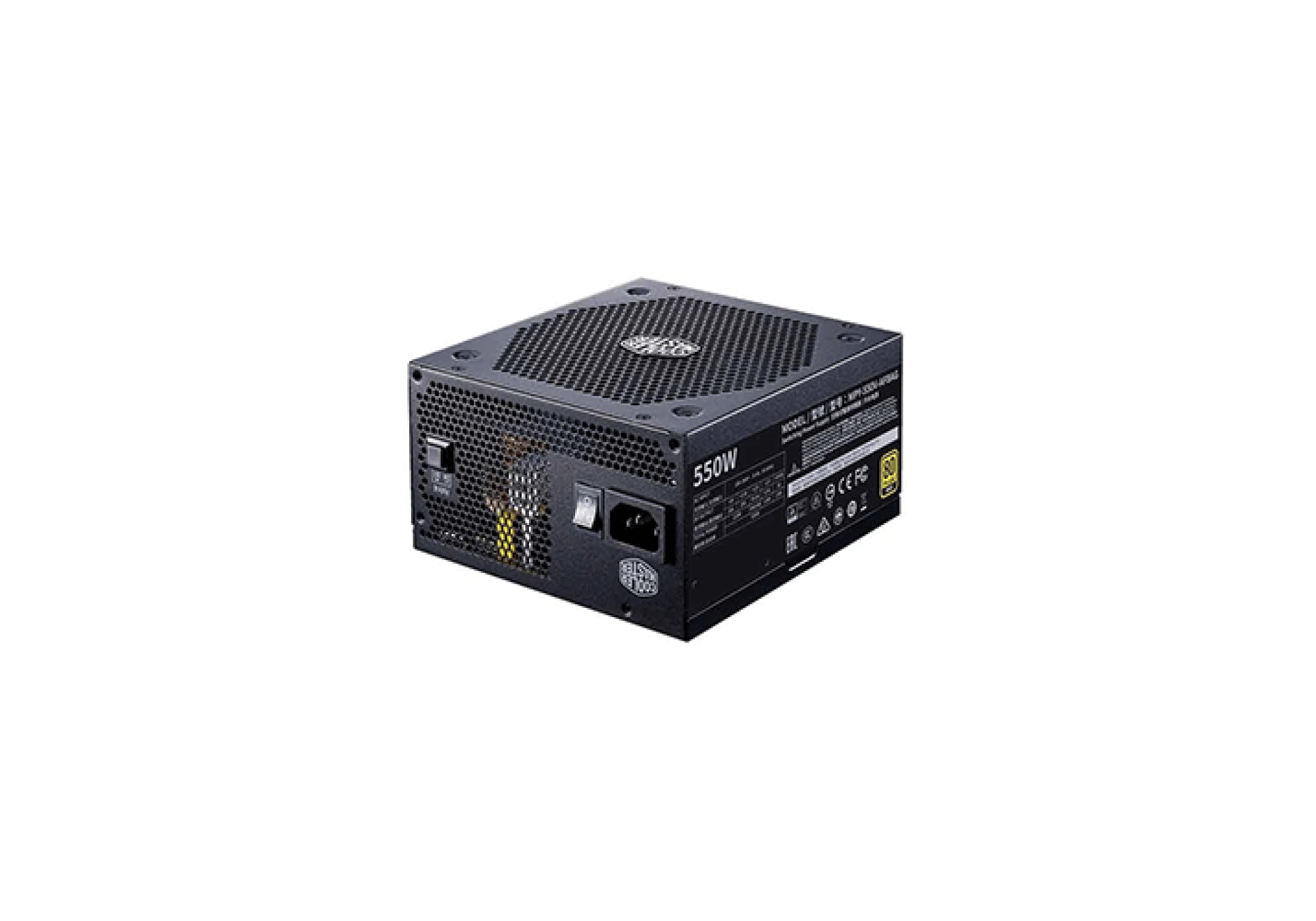 Cooler Master V550 GOLD 550W ATX Semi-Fanless Full-Modular Power Supply ...