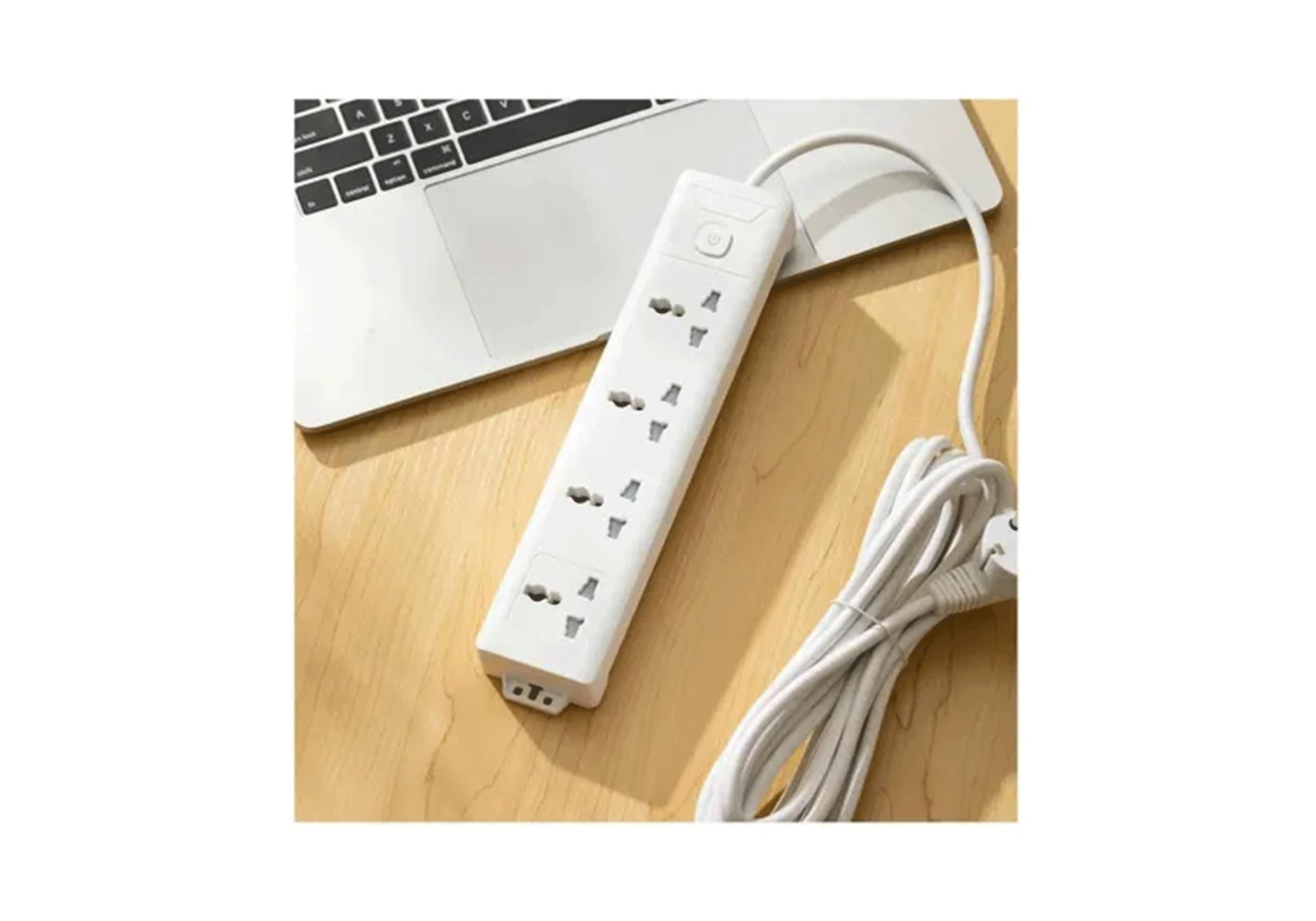 Deli ET403 Universal Hole Extension Cord 2 Pin 4 Port 3 Meter Power Strip