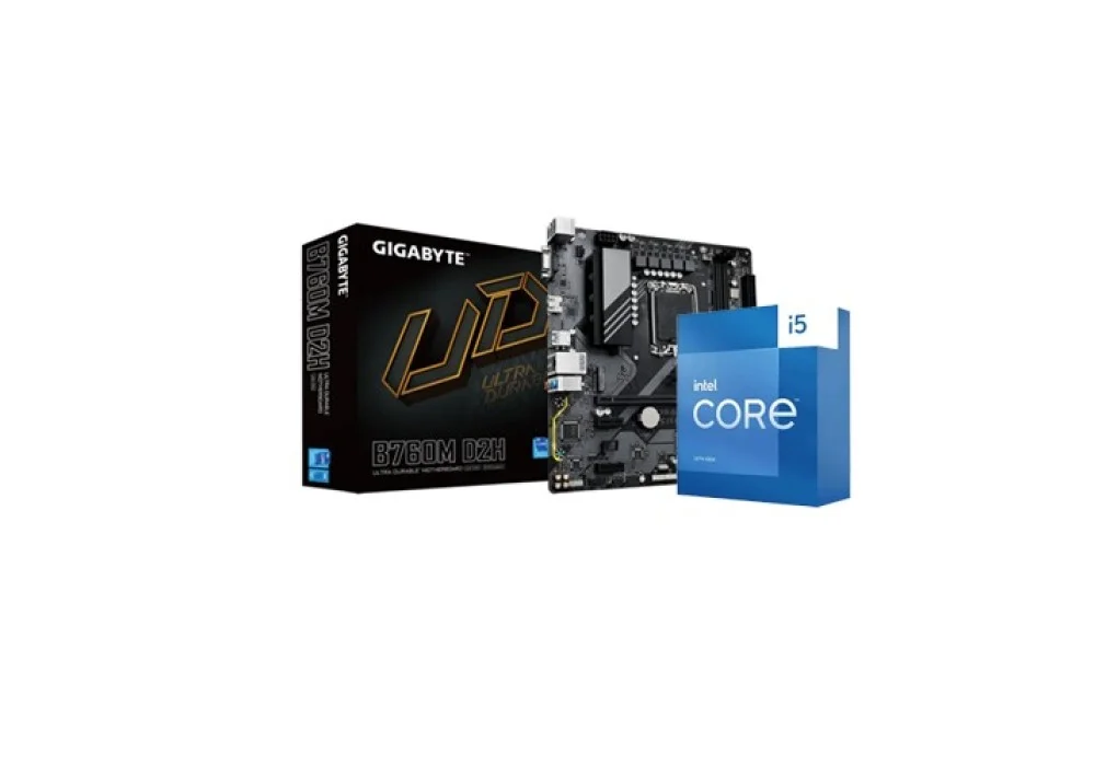 Intel 13th Gen Raptor Lake Core i5 13400 Processor & GIGABYTE B760M D2H ...