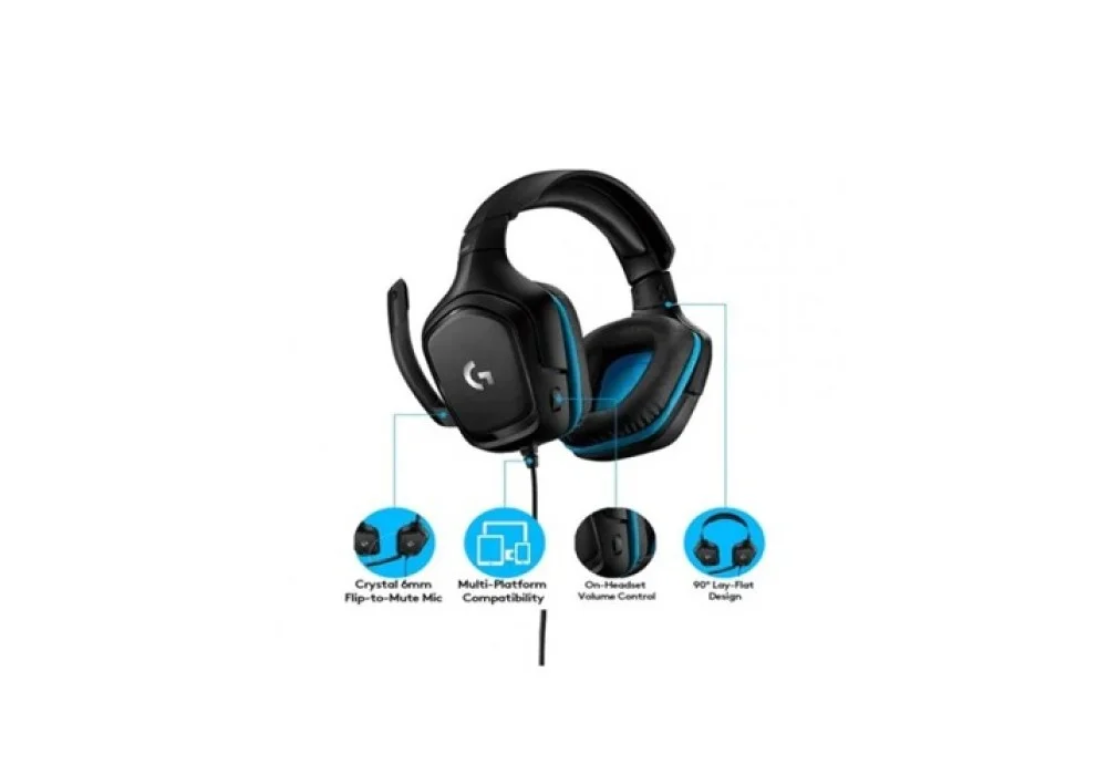 Logitech G431 7.1 Surround Sound Gaming Headset Price in BD