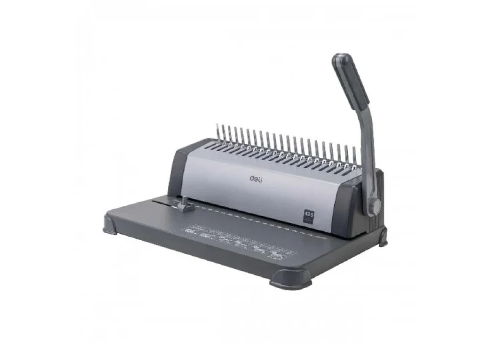 Deli E3872 425 Sheets 21-HOLE Steel Spiral Binding Machine Price in ...
