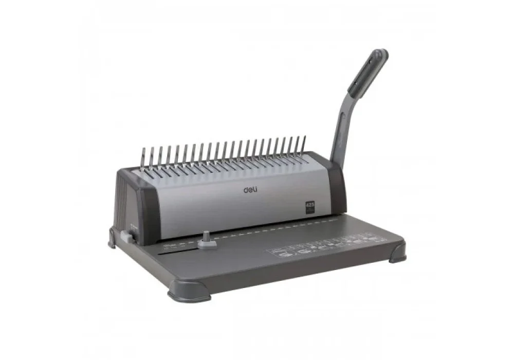 Deli E3872 425 Sheets 21-HOLE Steel Spiral Binding Machine Price in ...