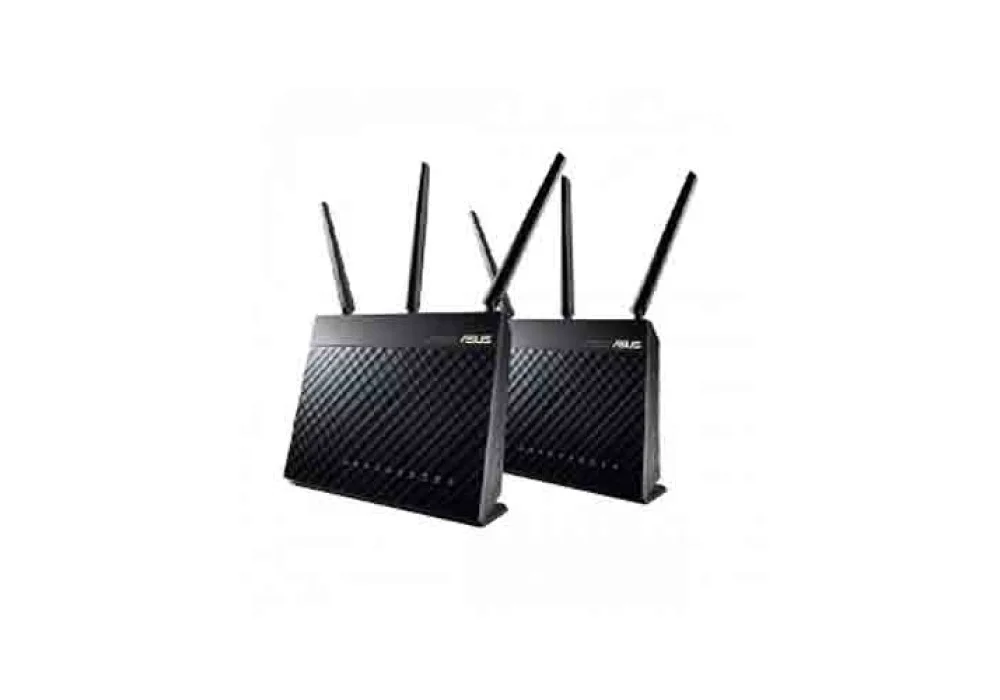 Asus RT-AC68U AC1900 Mbps 3G/4G & Gigabit Dual-Band Wi-Fi System (2 ...