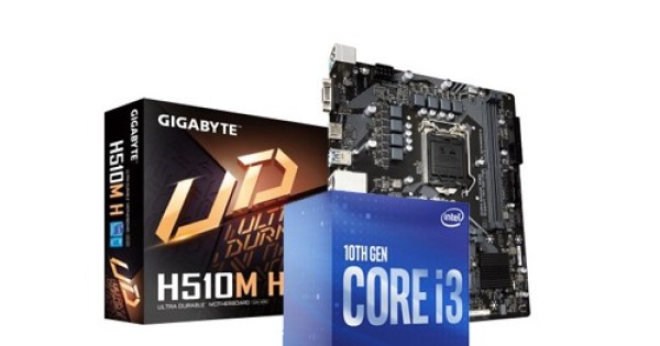 Intel 10th Gen Comet Lake Core i3 10100 Processor GIGABYTE H510M H 11TH ...